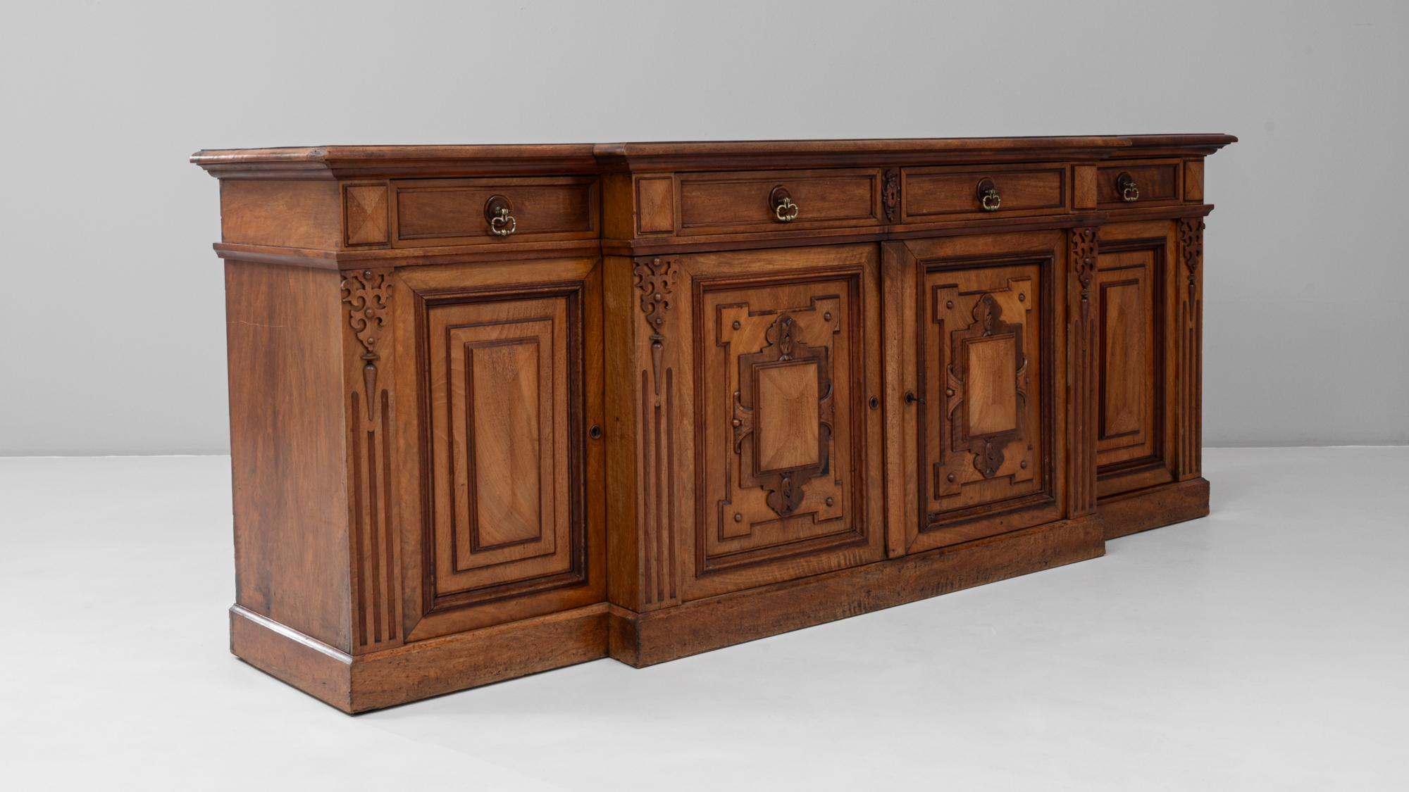 Renaissance Revival Wooden Buffet in Original Patina
