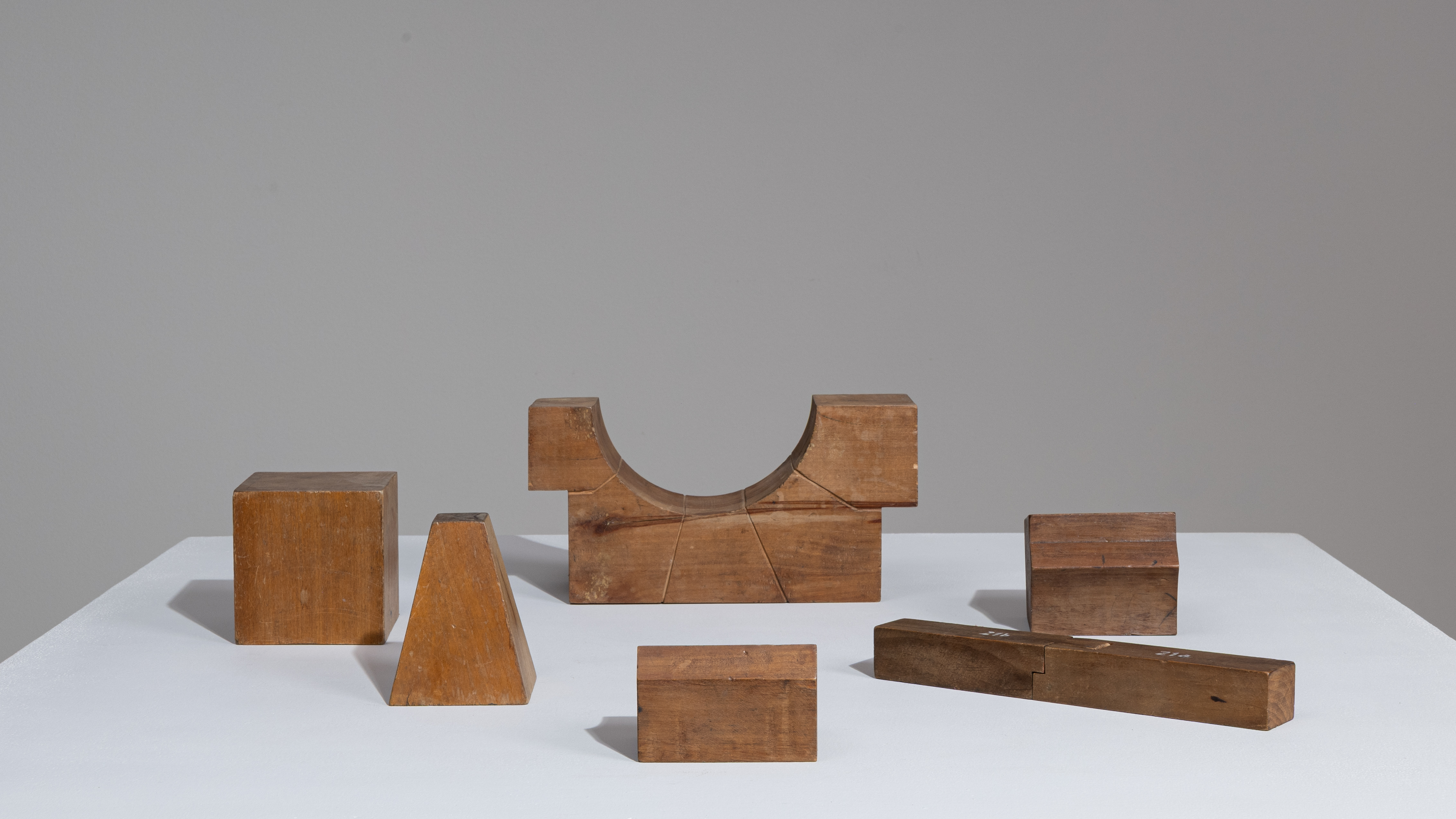 Set Of Six Wooden Carpentry Practice Models